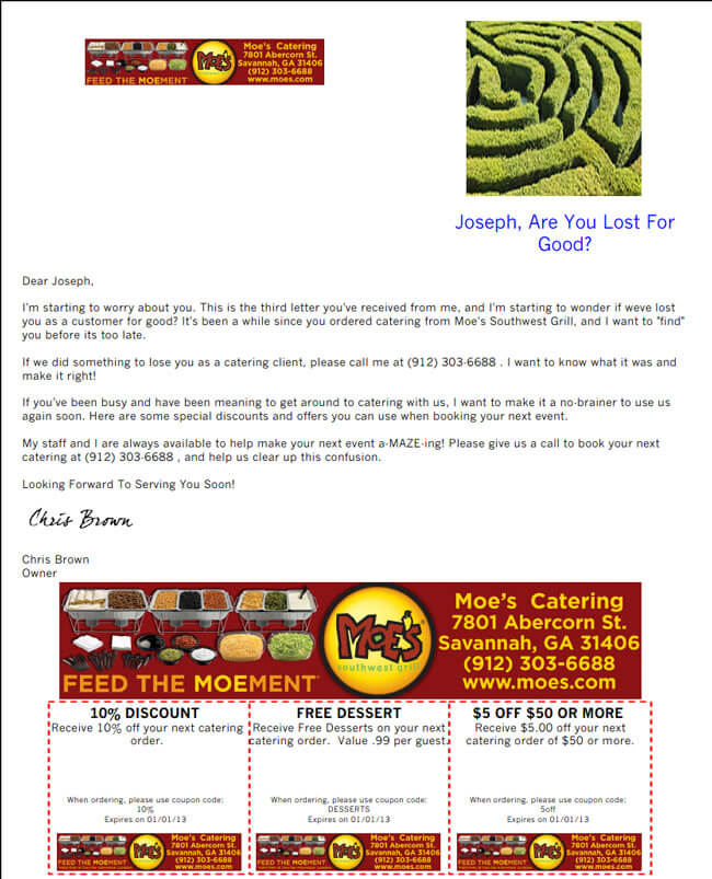 SOFTWARE FEATURE: Reactivation Letters to Re-Engage Customers