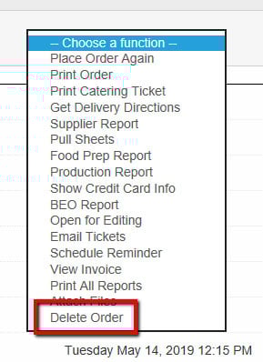 New Catering Software Feature: A Third Way to Delete an Order