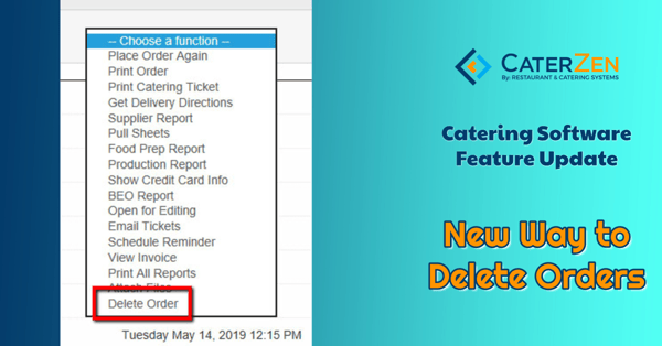 New Catering Software Feature: A Third Way to Delete an Order