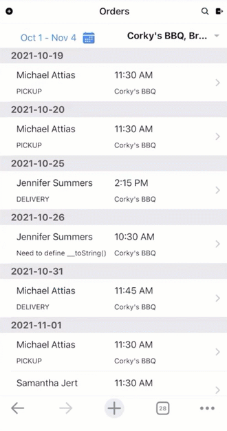 Mobile Order Taking | CaterZen