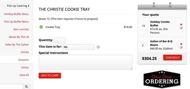 Catering Online Ordering Software by CaterZen