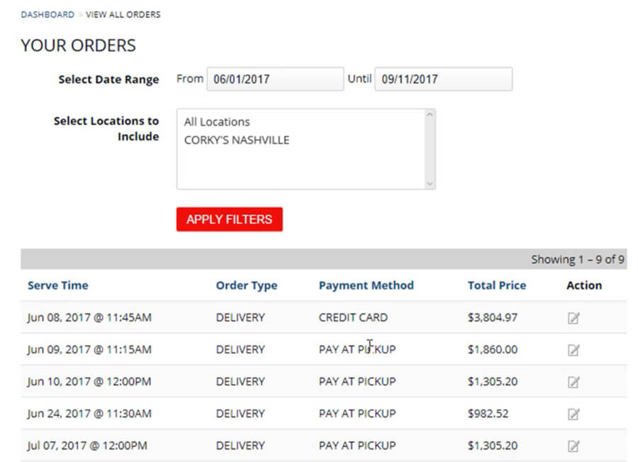Catering Online Ordering Software by CaterZen